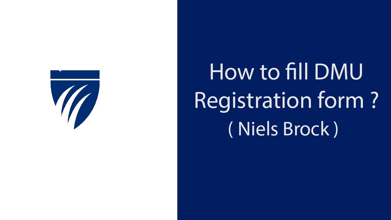 Niles Brock College | DMU Registration form Full Process - YouTube