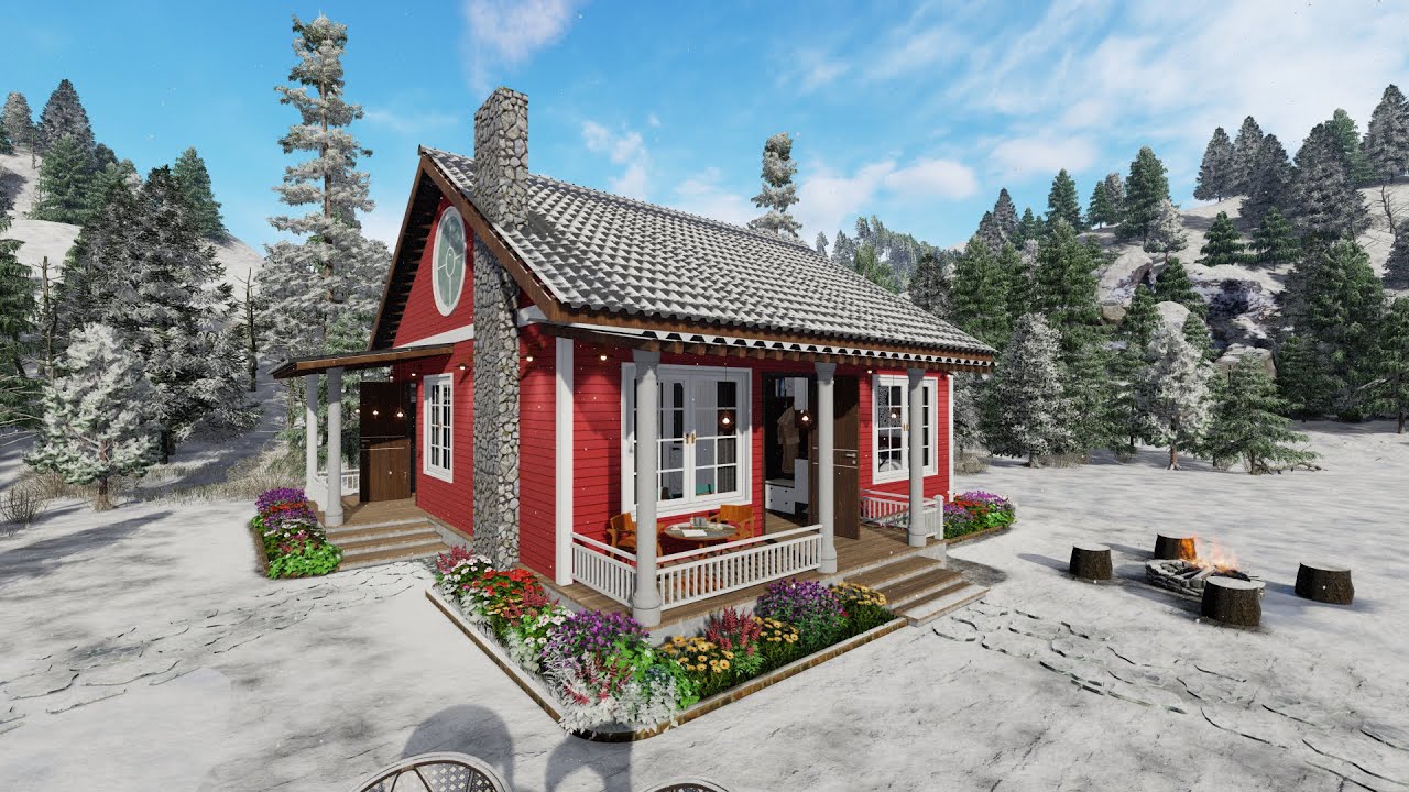 Take a tour of the stunning (8x8 Meters) House Design - YouTube