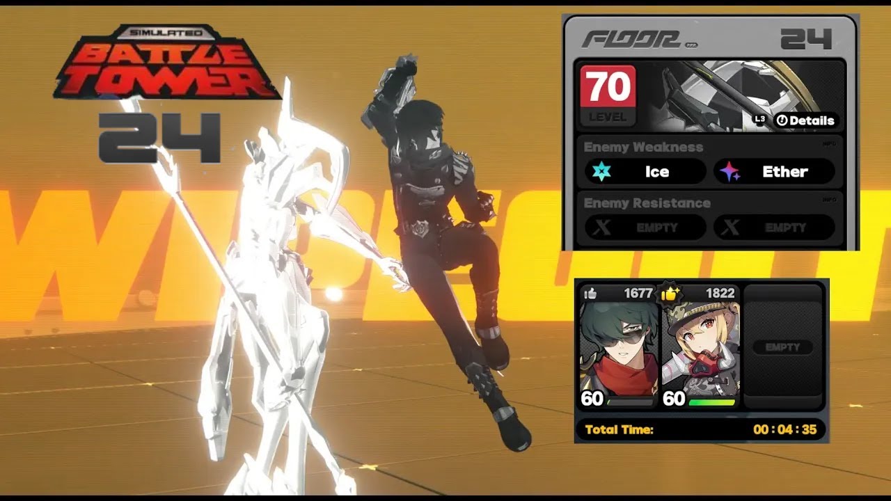 DPS Lighter Battle Tower Floor 24 | Zenless Zone Zero - YouTube