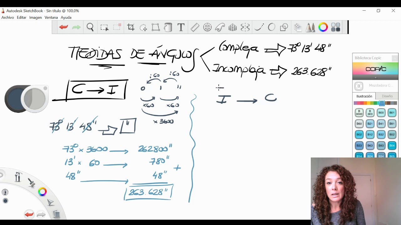 1ºESO _Medidas de ángulos_ Forma compleja e incompleja - YouTube