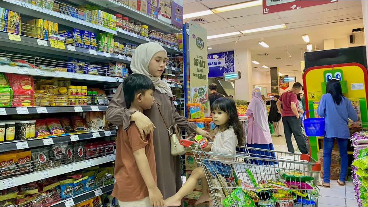 BELANJA BULANAN BERSAMA KELUARGA ‼️ KEMBALI KE AKTIVITAS NORMAL IRT ‼️ ...