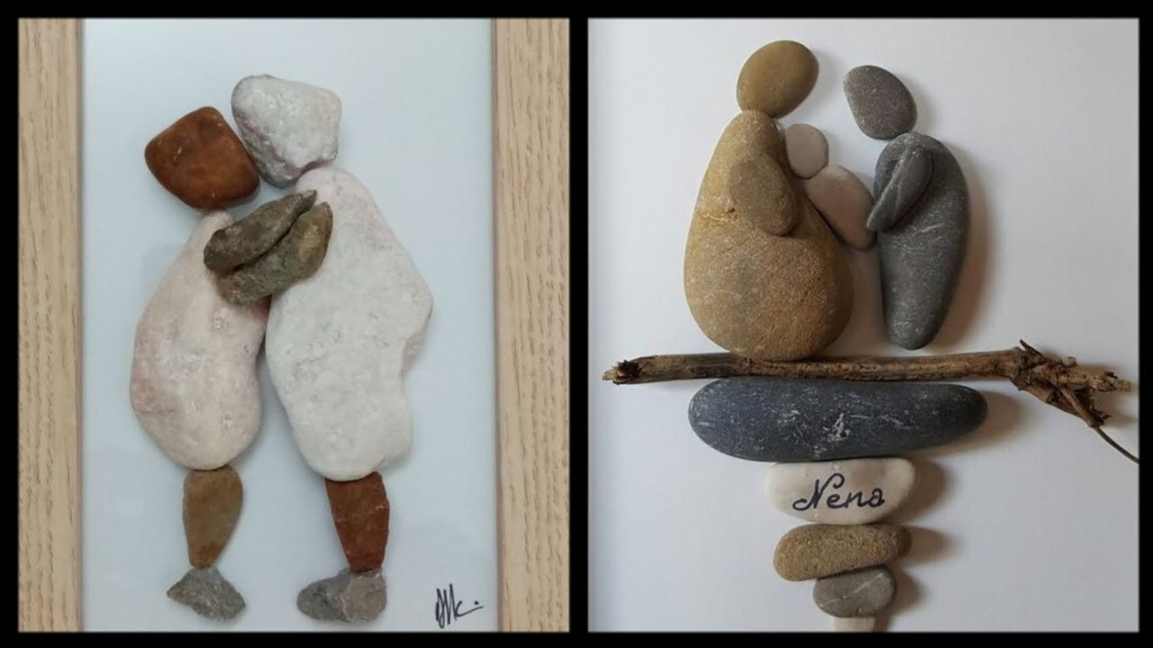 diy best pebbles art for family||rocks art||stone art||diy 34+pebbles ...