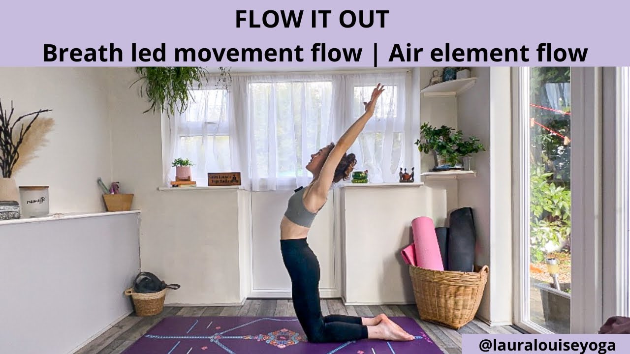 20 Minute Vinyasa Flow | Breath led movement | Air Element Yoga Flow ...