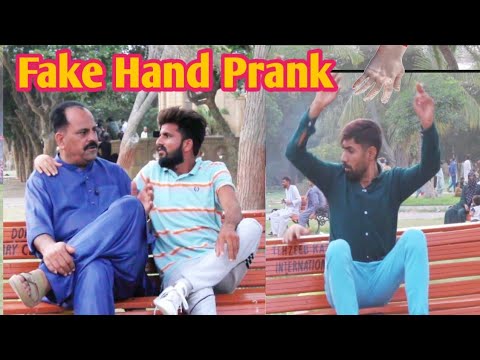 Fake Hand Prank Funny Reaction By Meer Allam & Khalil Ahmed @Top4Prank ...