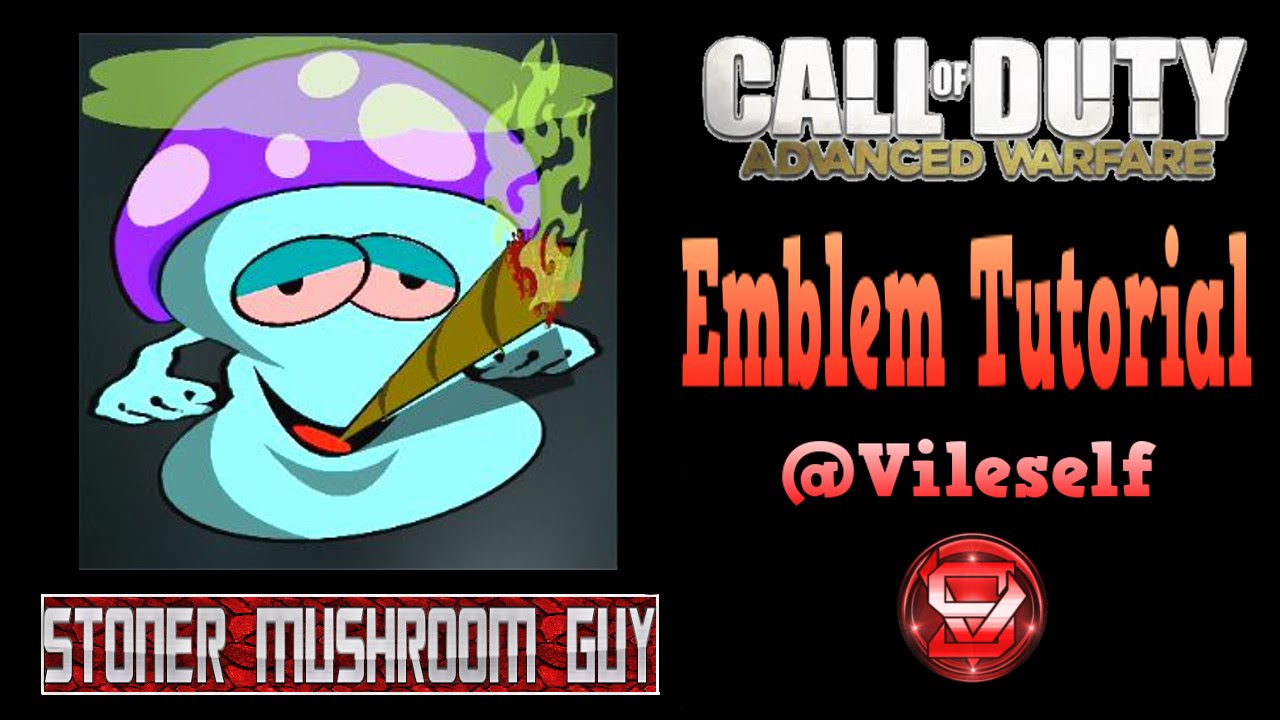 Advanced Warfare Emblem Tutorial: Stoner Mushroom Guy - YouTube