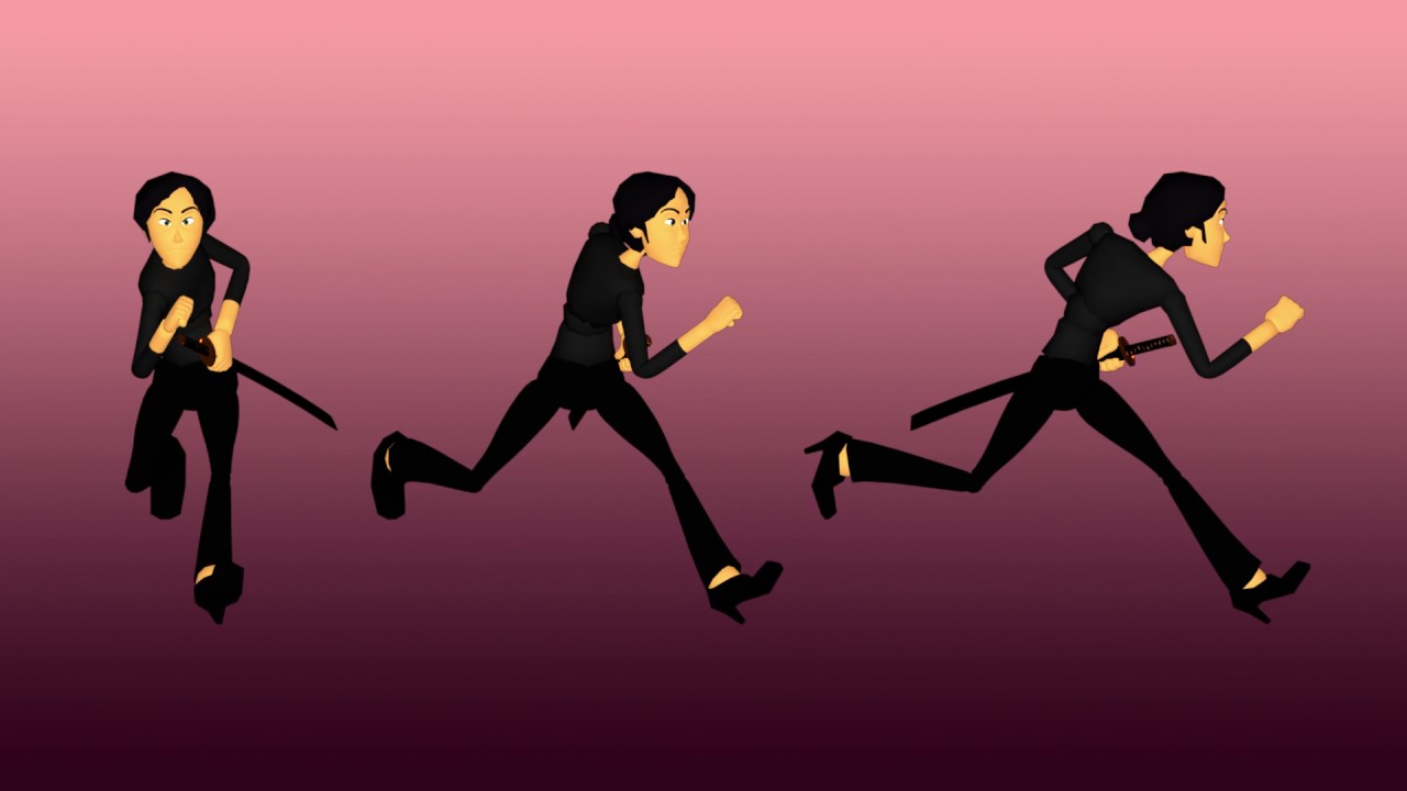 PnP V - Samurai Run Cycle - YouTube