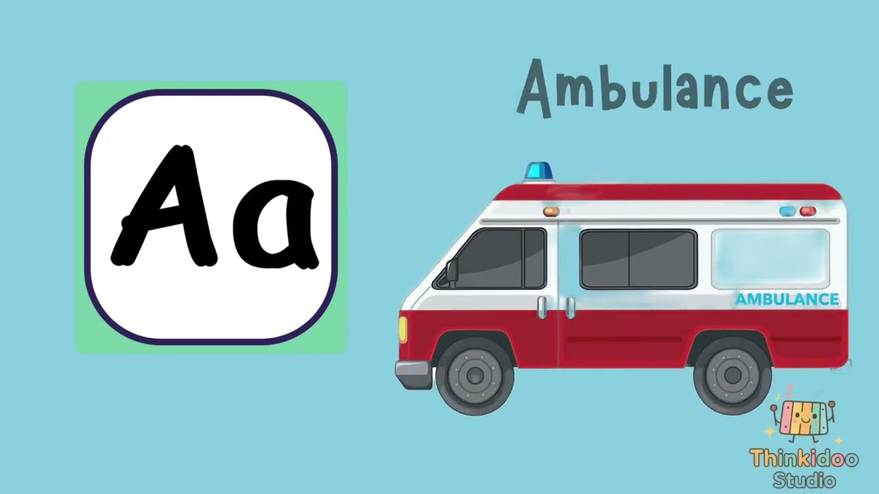 ABC Song for Toddlers | ABC Transportation Song | Learn Vehicles A to Z ...