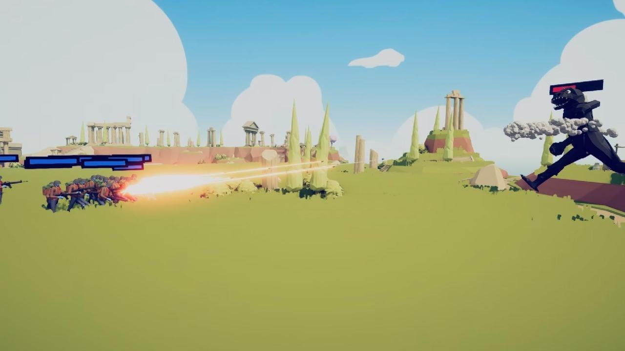 Totally Accurate Battle Simulator 1954,2014 and 2019 godzilla vs 30 ...