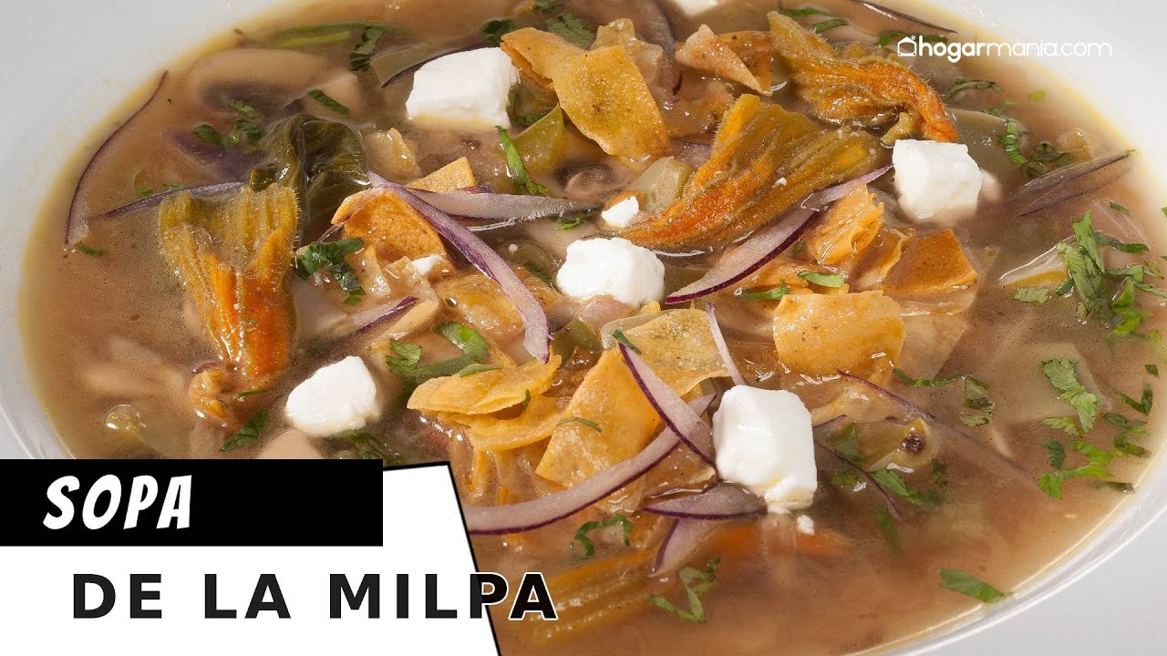 Sopa de la Milpa: una sopa mexicana con flor de calabacín // Hogarmania ...