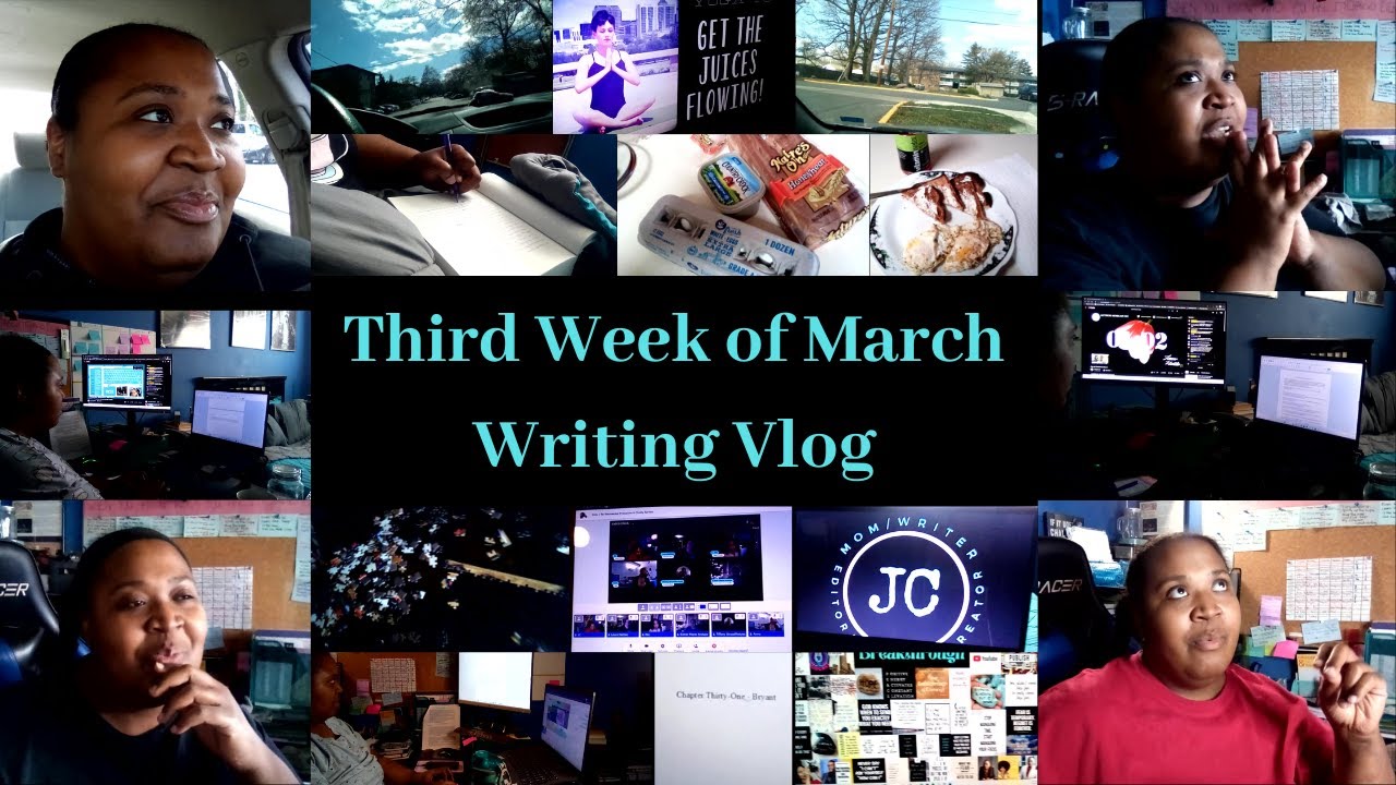 Third Week of March Writing Vlog | A Moderately Productive Week - YouTube