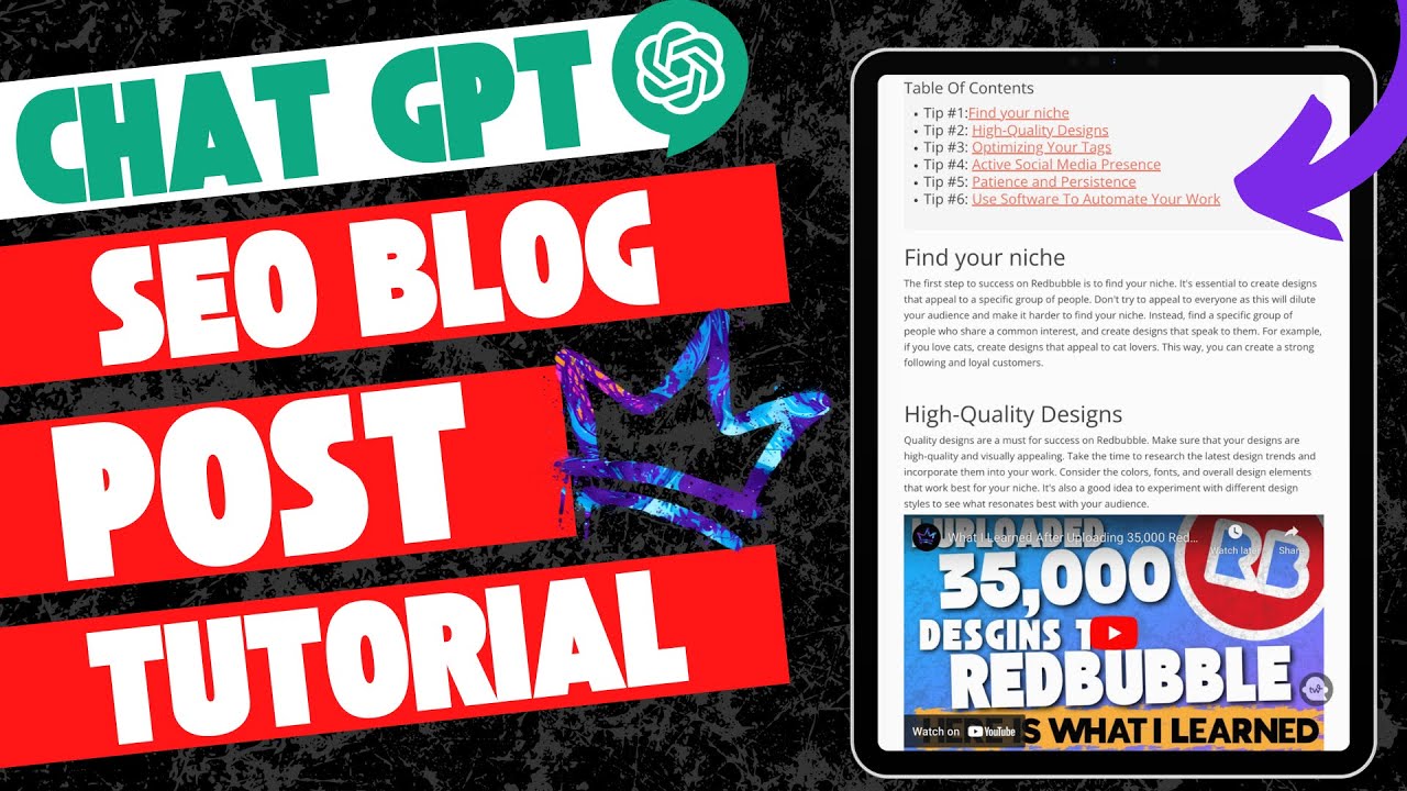 How To Use Chat GPT to Write SEO Blog Posts - YouTube