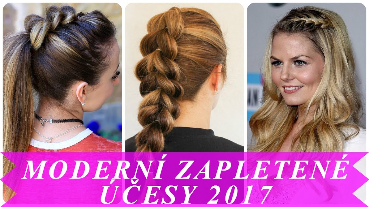 Moderní zapletené účesy 2017 - YouTube