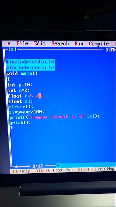 simple interest coding 🙂 - YouTube
