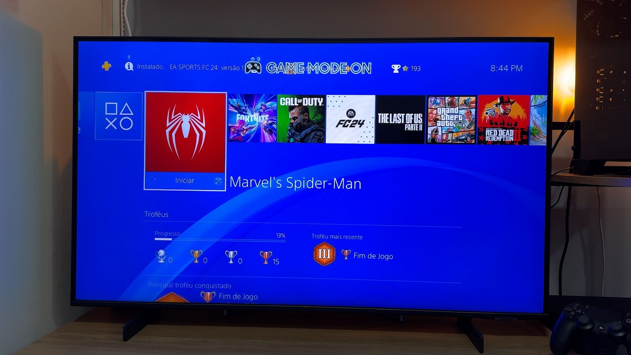 PS4 NA SMART TV SAMSUNG DU8000 (4K 60FPS) - YouTube