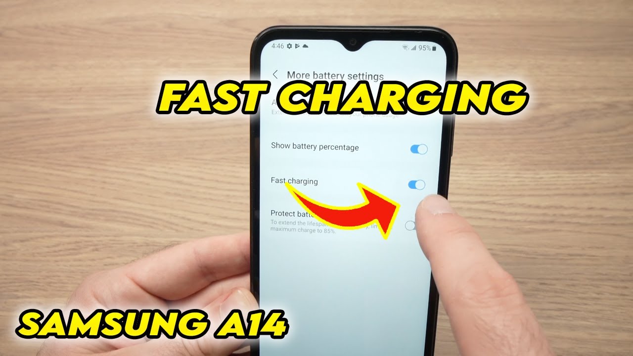 Samsung Galaxy A14: How to Turn ON Fast Charging - YouTube