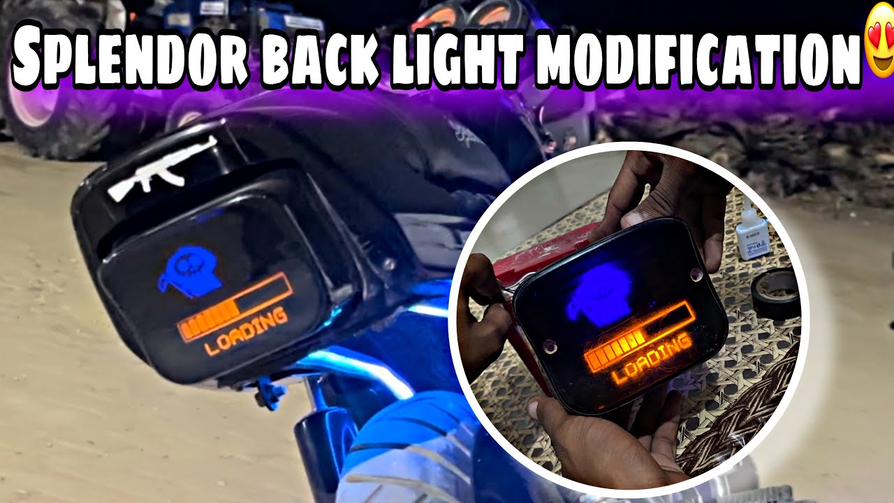 Splendor back light modification | viral instagram splendor | splendor ...