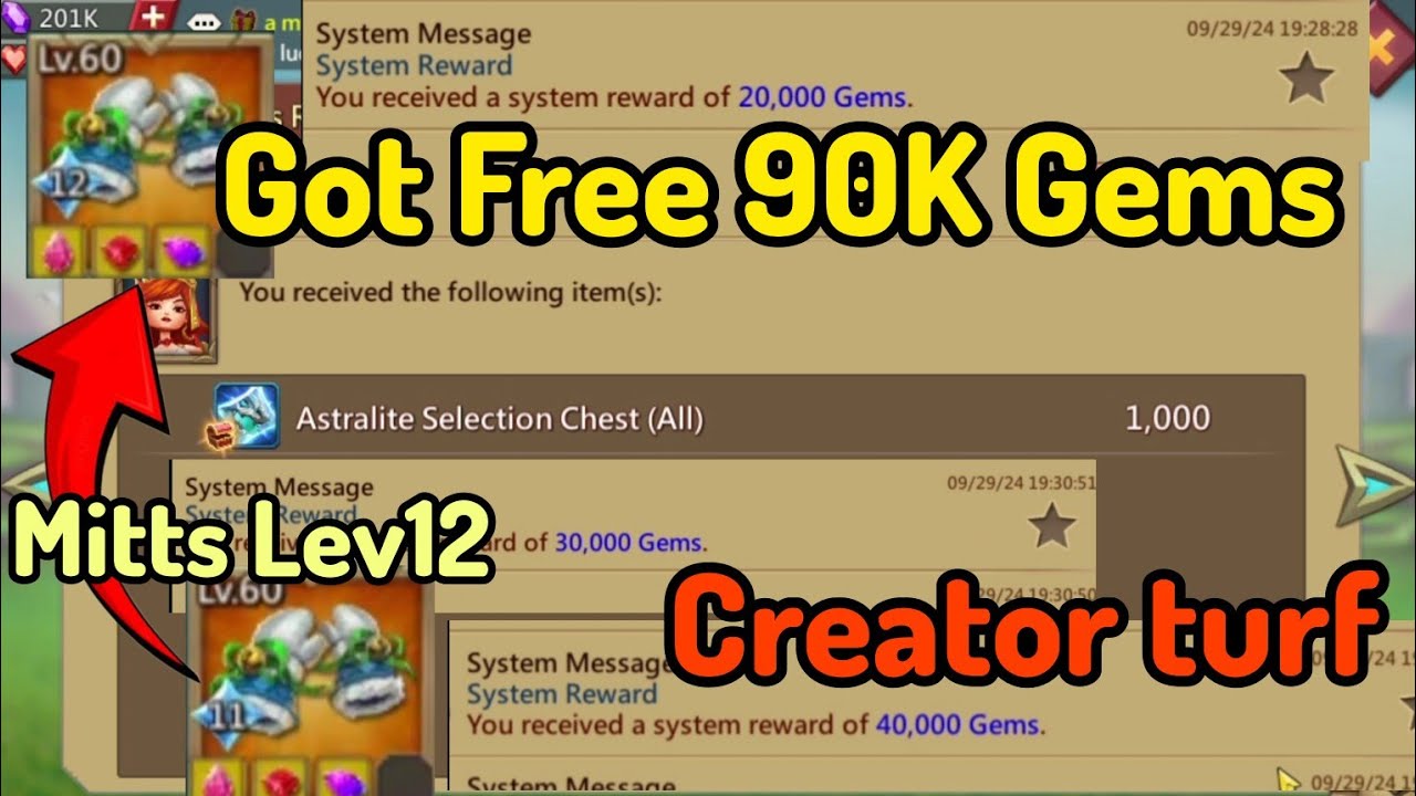 Outstanding and Standout Prize Creator Turf Event 90K Gems And ...