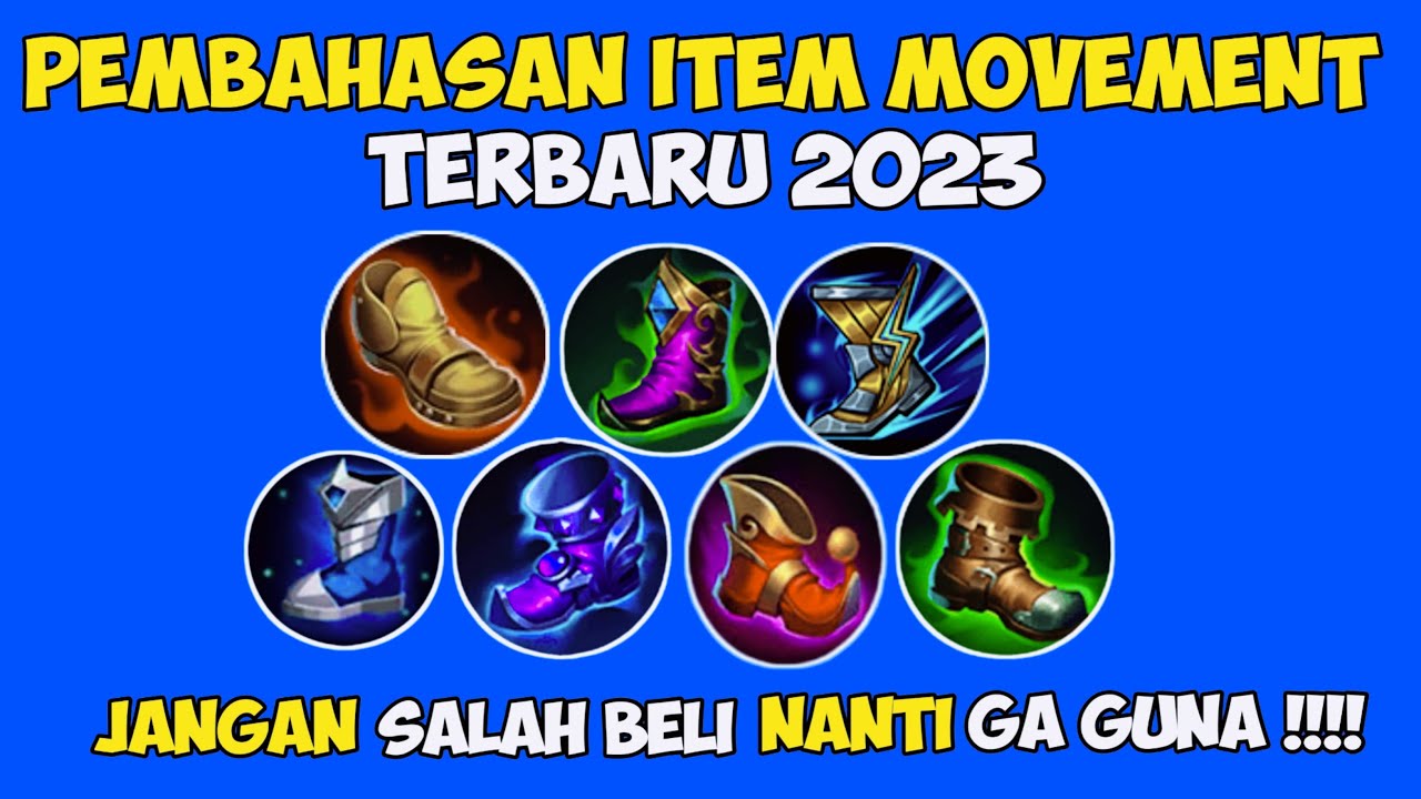 PENJELASAN LENGKAP ITEM SEPATU DI MOBILE LEGENDS, - YouTube