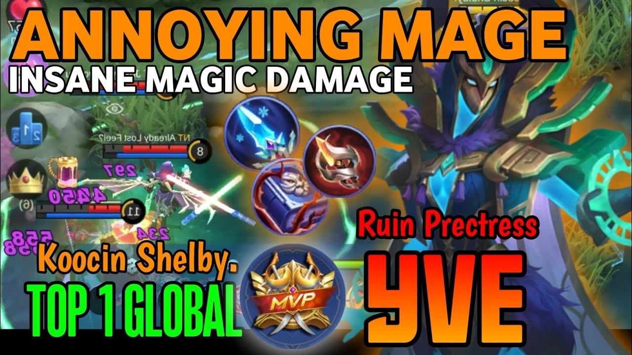 100% Annoying Mage Yve Insane Magic Damage - Top 1 Global Yve by Koocin ...
