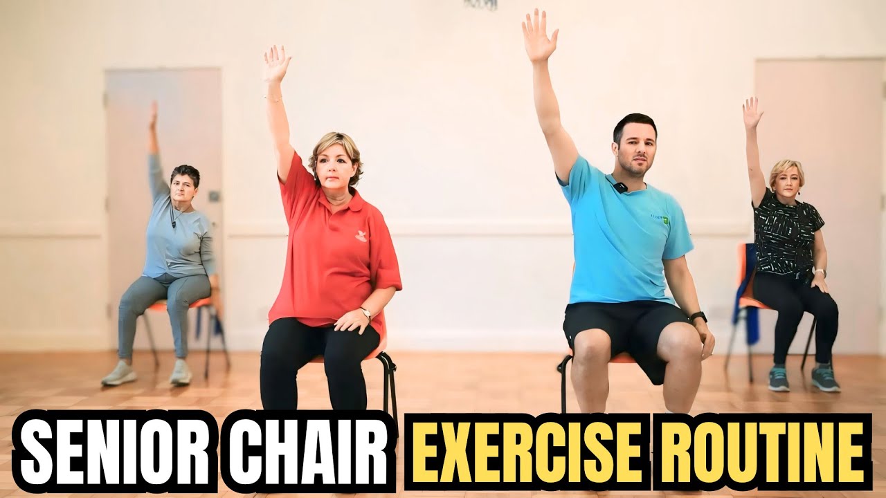 20 Minute Chair Exercise Routine for Seniors - YouTube
