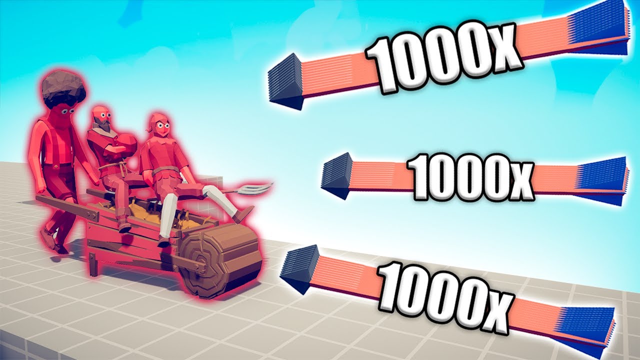 WHEELBARROW vs 1000x OVERPOWERED UNITS - TABS | Totally Accurate Battle ...