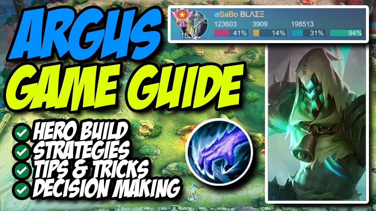 ARGUS GAME GUIDE 2023!! || MOBILE LEGENDS TIPS, TRICKS, STRATEGIES, AND ...