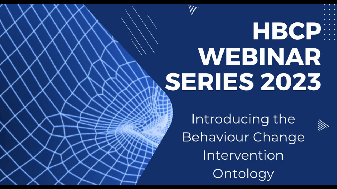 Introducing the Behaviour Change Intervention Ontology - YouTube