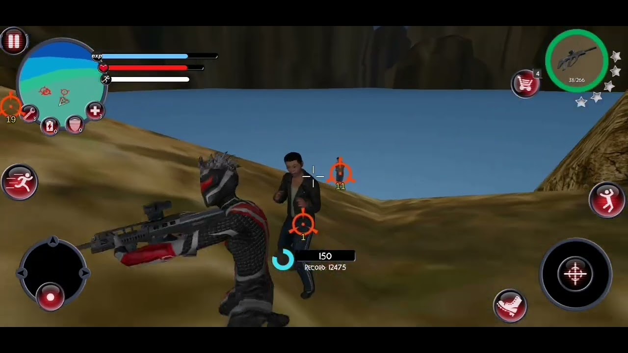 Rope Hero Naxeex Vs Beach Gang & Yakuza Gang Mission - YouTube