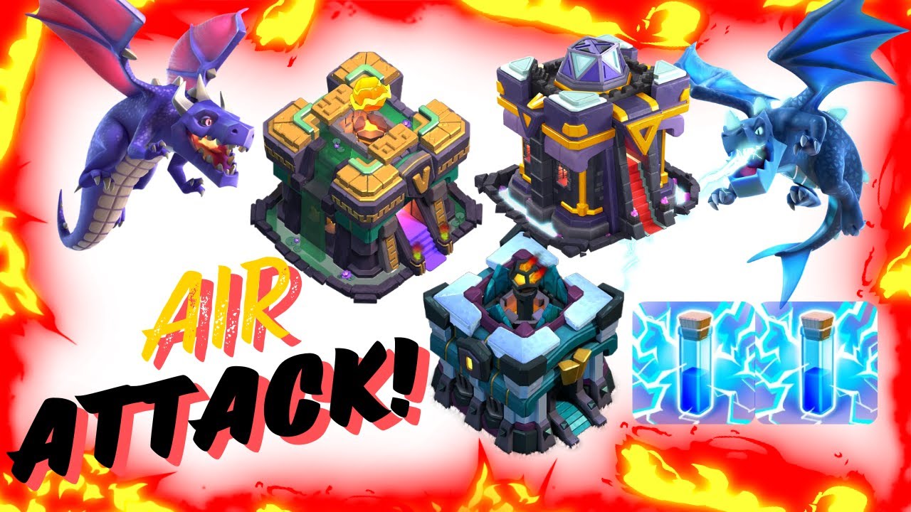 TH 13 TH 14 TH 15 BEST AIR attack for beginners|| HD - YouTube