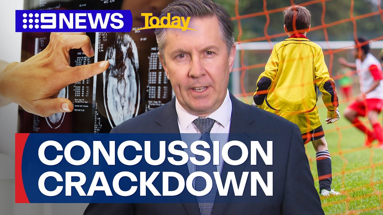 Major overhaul to concussion handling in sport | 9 News Australia - YouTube