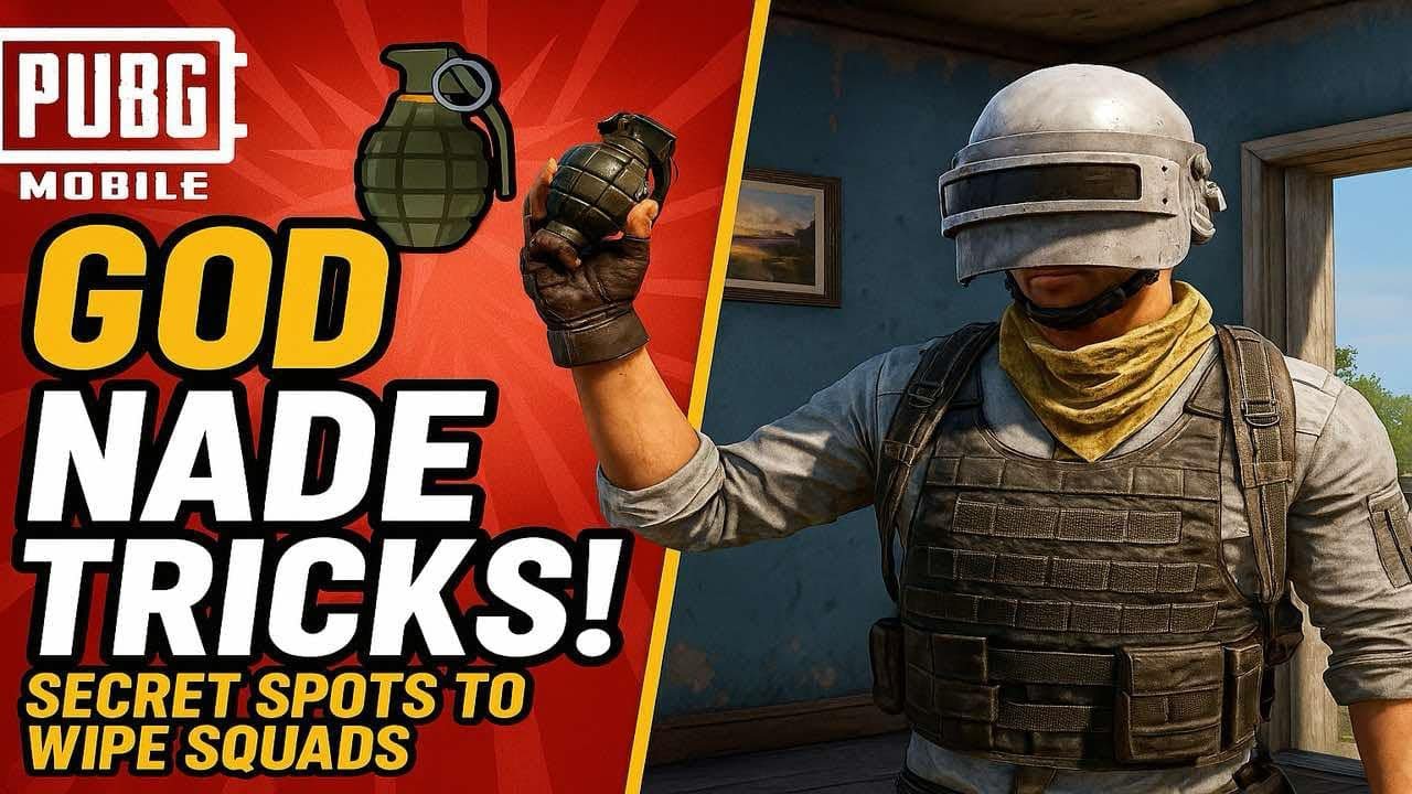 PUBG Mobile GOD Nade Tricks! | Secret Spots to Wipe Squads - YouTube