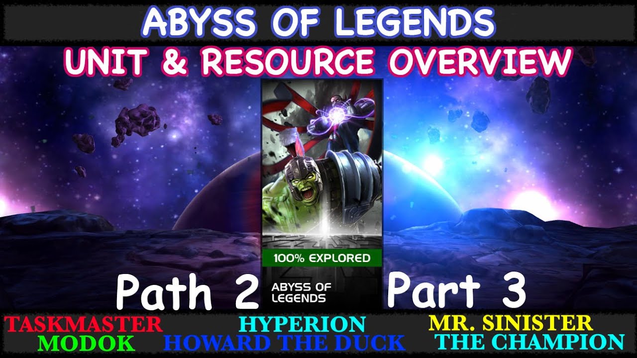 Abyss of Legends - Path 2 - Part 3 Unit & Resource Overview. - YouTube