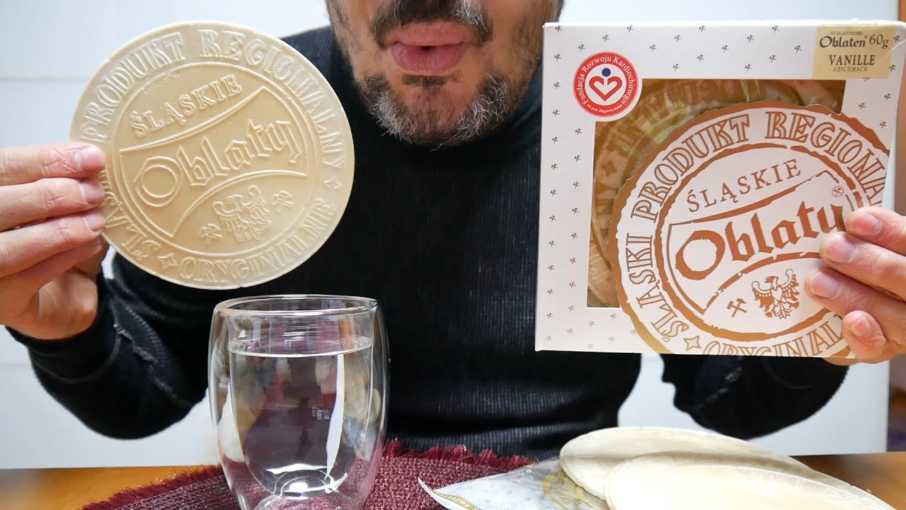 ASMR PO POLSKU – Śląskie Oblaty – Traditional Polish Sweet - YouTube