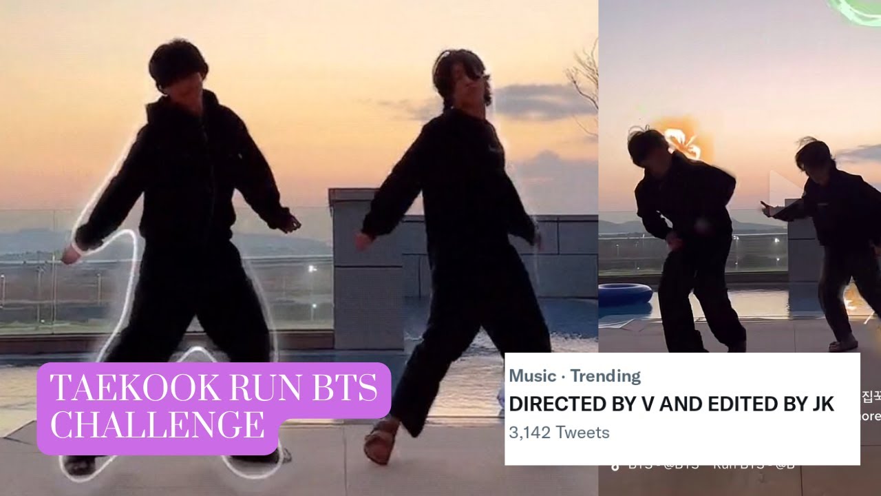 TAEKOOK | TAEHYUNG & JUNGKOOK dancing Run BTS Challenge together ...