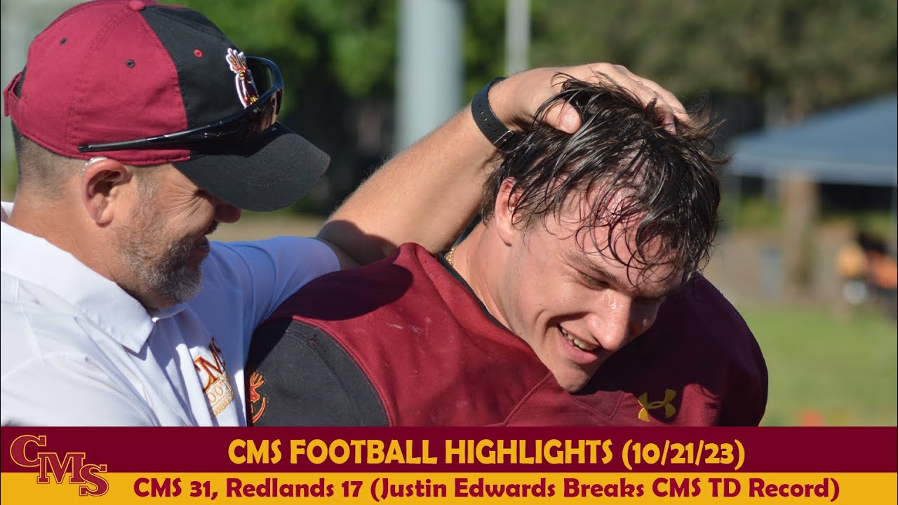 CMS Football Highlights vs. Redlands - YouTube