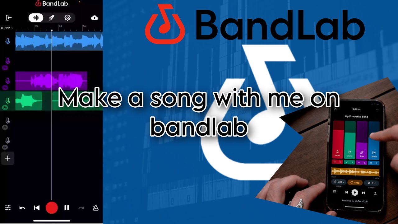 MAKE A SONG WITH ME FOR A HOUR ON MY PHONE *How I Make Music On BandLab ...