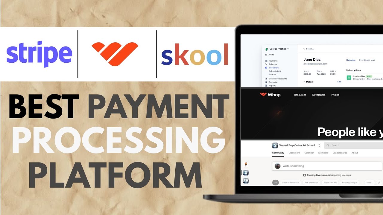 NEW! STRIPE VS WHOP VS SKOOL: BEST PAYMENT PROCESSING PLATFORM 2025 ...