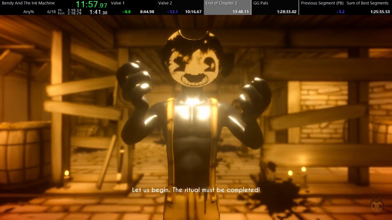 (Former World Record) Bendy and the Ink Machine Any% Speedrun in 1:28: ...