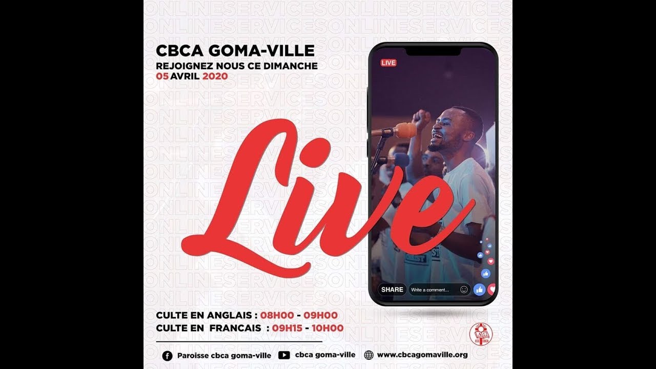 Diffusion en direct de Cbca Goma ville - YouTube