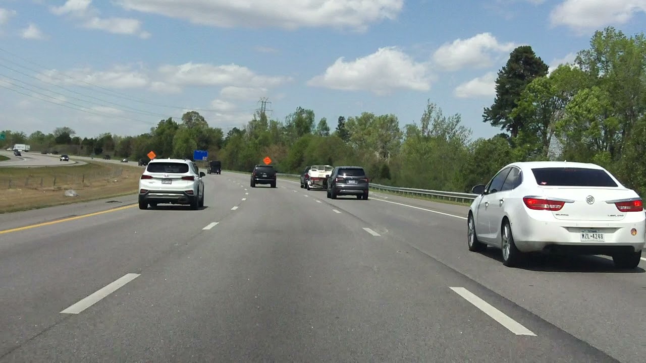 Charlotte Beltway (Interstate 485 Exits 41 to 30) outer loop - YouTube