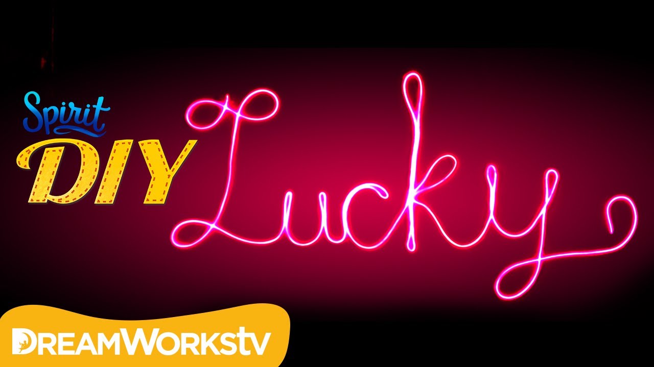 DIY Neon Sign | SPIRIT DIY - YouTube