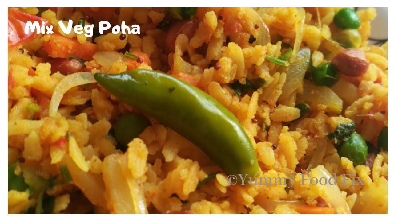 5 mins Poha recipe: Tasty poha ready in 5 mins for breakfast - YouTube