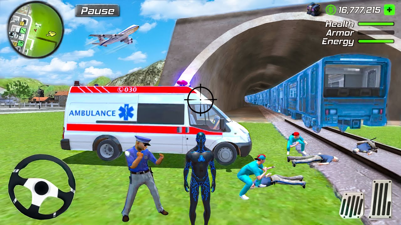 Black Hole Rope Hero Vice Vegas - Ambulance at Train Station #7 ...