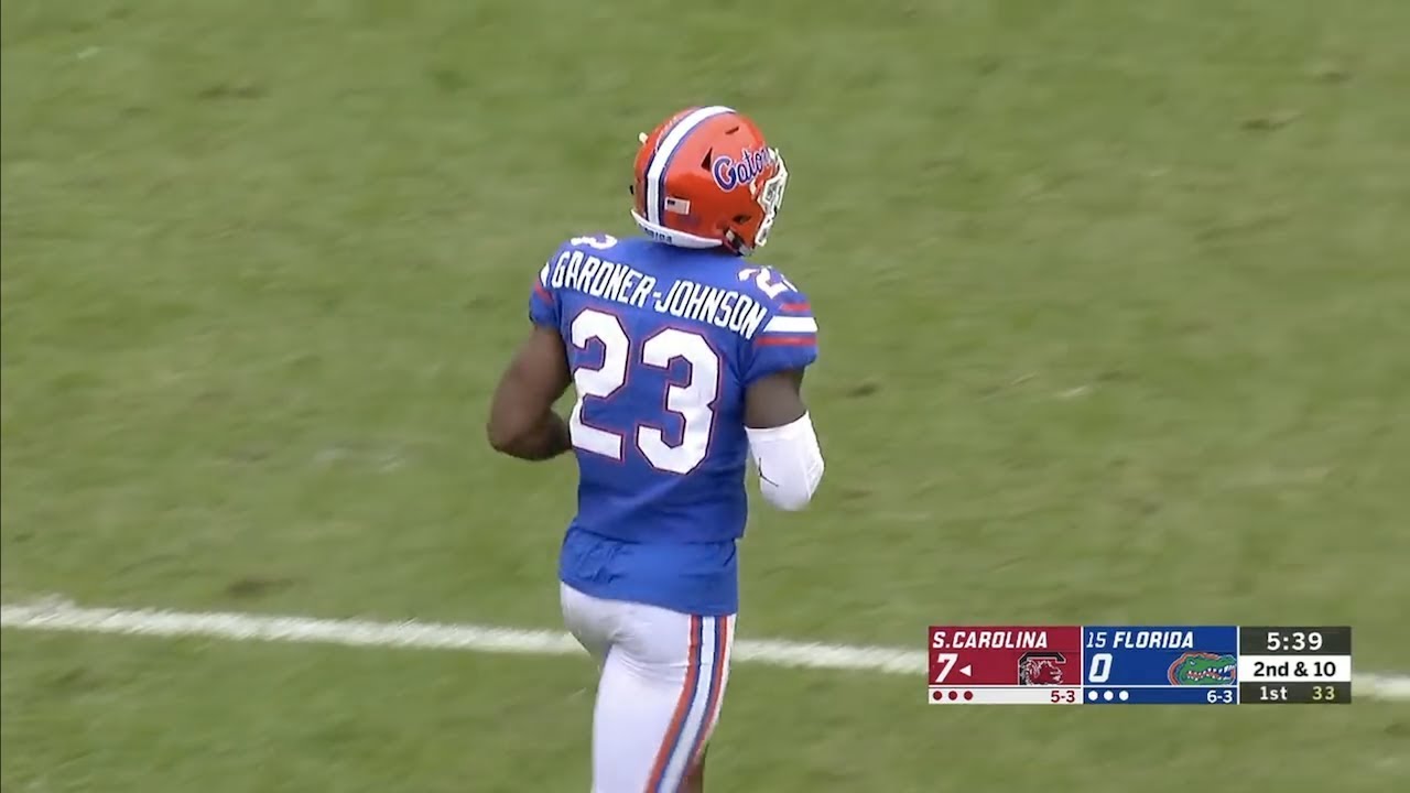 Chauncey Gardner (Florida DB #23) Vs. South Carolina 2018 - YouTube
