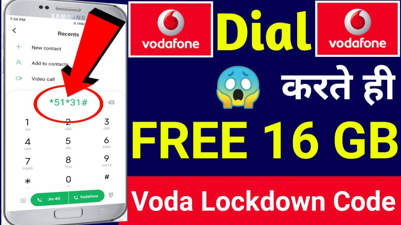 Vodafone free 16GB 4G data offers 2020 || vodafone free Internet ...