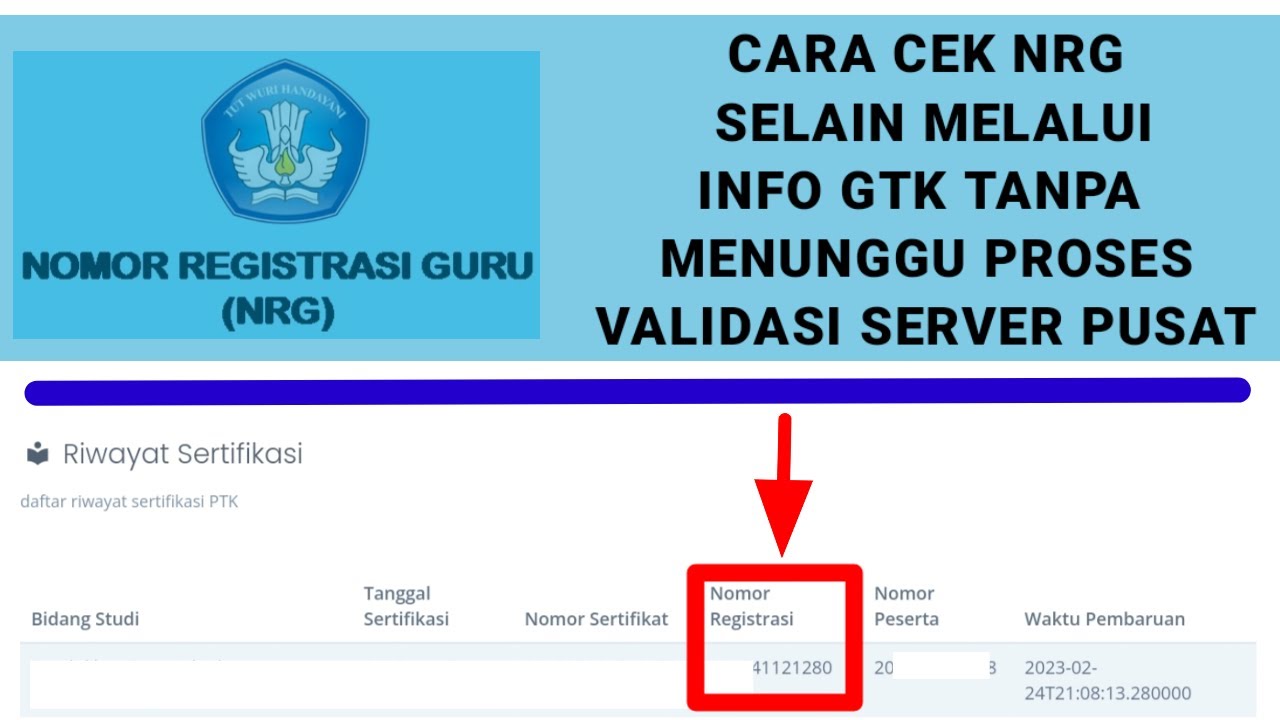 Cara Cepat Melihat NRG Tanpa Menunggu Proses Validasi Server Pusat ...