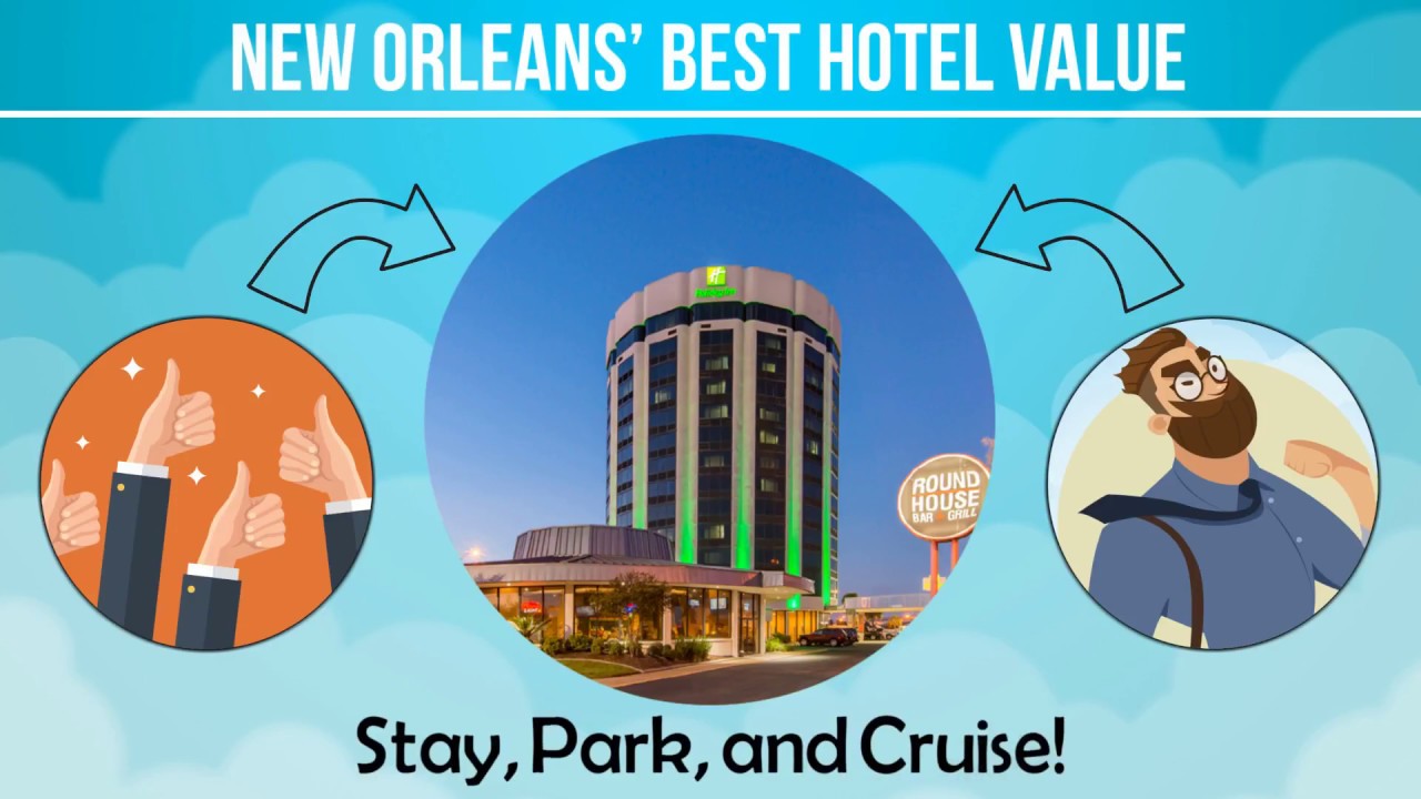 Stay, Park, & Cruise - Holiday Inn New Orleans Westbank - YouTube