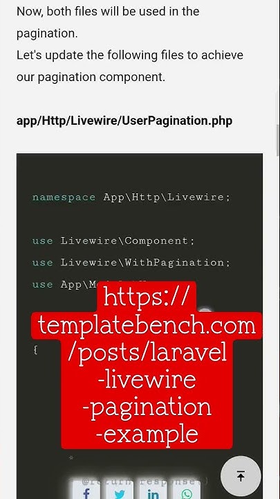 laravel livewire pagination example - YouTube