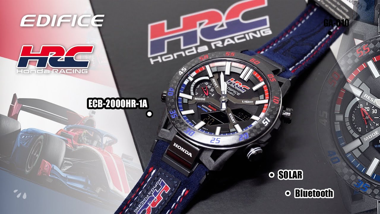 🏎 ยกสนามแข่งมาไว้บนข้อมือกับนาฬิกา EDIFICE x Honda HRC | ECB-2000HR-1A ...