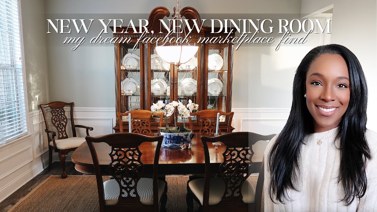 *NEW* VLOG | NEW YEAR, NEW DINING ROOM | My first Facebook Marketplace ...